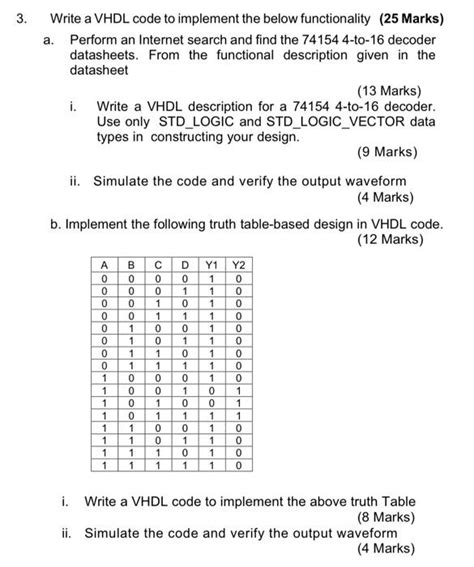 Solved 3 3 Write A Vhdl Code To Implement The Below