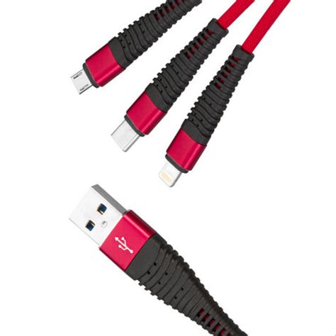 Buy Wholesale China High Quality Nylon 3 In 1 2a Usb Fast Charging Cable Usb Cable For Iphone