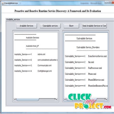 Proactive And Reactive Runtime Service Discovery A Framework And Its