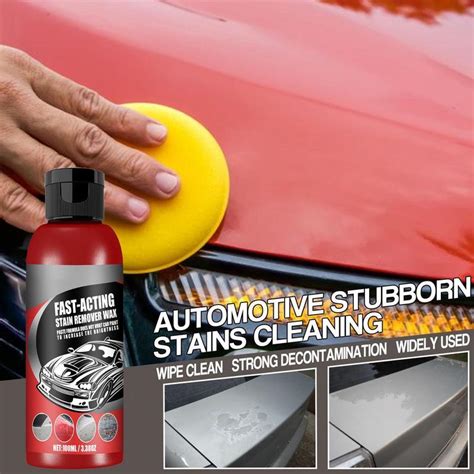 차량용 빠른 작동 얼룩 제거제 안전하고 내구성 있는 유약 보호 왁스 페인트 사용하기 쉬운 얼룩 제거제 얼룩 물 제거 세차 및 유지 관리