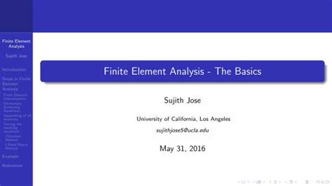 Pdf Finite Element Analysis The Basics Dokumentips