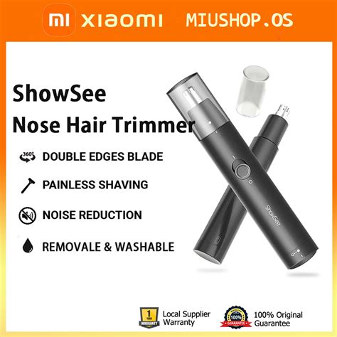 Showsee Electric Nose Hair Trimmer Portable Mini Low Noise Washable