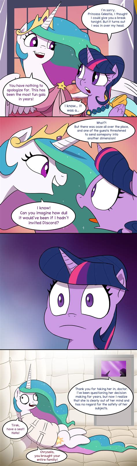 Mlp Discord And Celestia Comic