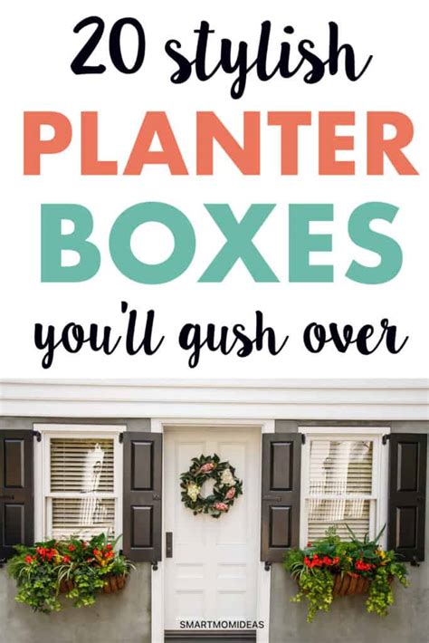 20 Stylish Planter Box Ideas Thatll Make You Gush