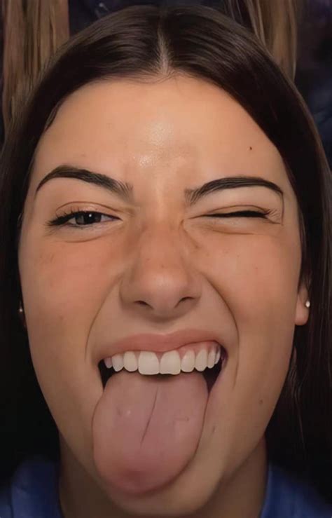 Whenever Charli Damelio Sticks Her Tongue Out Like A Tease Its An