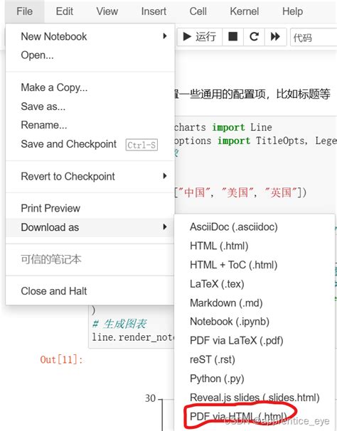 使用jupyter Notebook 将文件转换为pdfnbconvert Webpdf Csdn博客