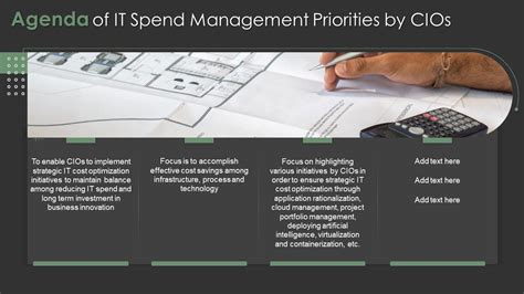 It Spend Management Priorities By Cios Agenda Of It Spend Management Priorities By Cios