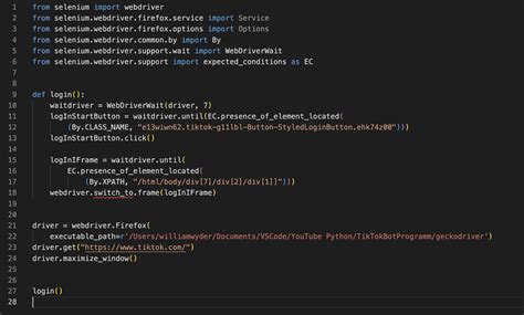 Fehlermeldung Bei Python Selenium Webseite Programmieren Visual