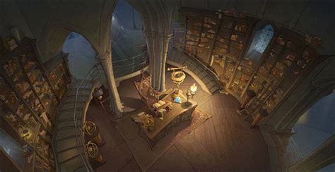 网易游戏《哈利波特·魔法觉醒》 校长室 花瓣网