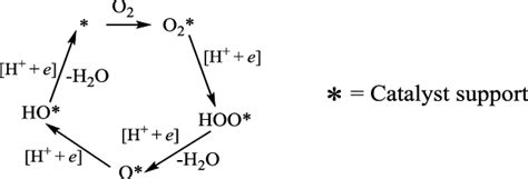 Conventional Mechanism Of The Oxygen Reduction Reaction ORR Download Scientific Diagram