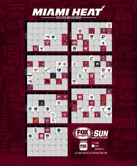 Miami Heat Schedule Printable