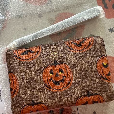 Coach Bags Coach Corner Zip Wristlet Wallet Halloween Edition