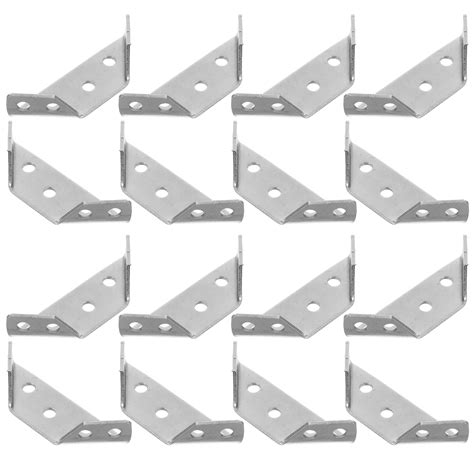 Mlins 1 Set Of Heavy Duty Stainless Steel Corner Brackets For Wood