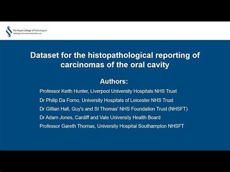 Free Video Implementation Guidance For Histopathological Reporting Of Oral Cavity Carcinomas