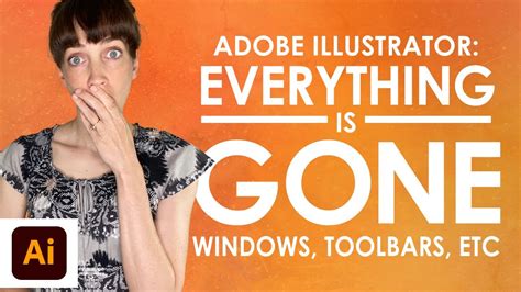 Everything Is Missing In Adobe Illustrator Windows Top Bar Tools