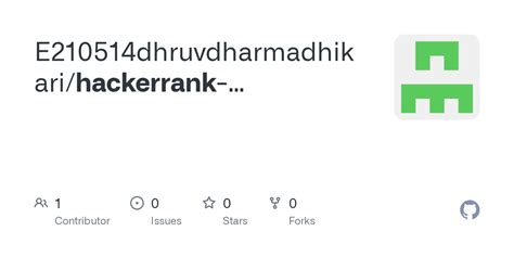 Github E210514dhruvdharmadhikarihackerrank Conditional Statement