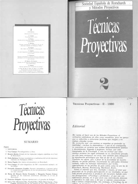 1980técnicas Proyectivas 2 Pdf