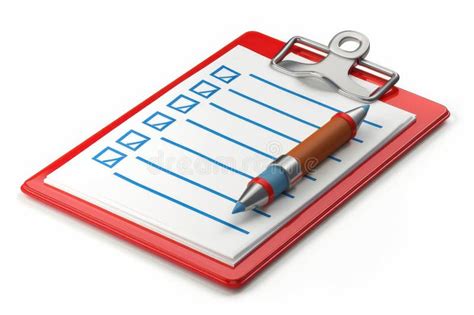 Checklist On A Clipboard With Red Checkmarks And A Pen Symbolizing Organization Task