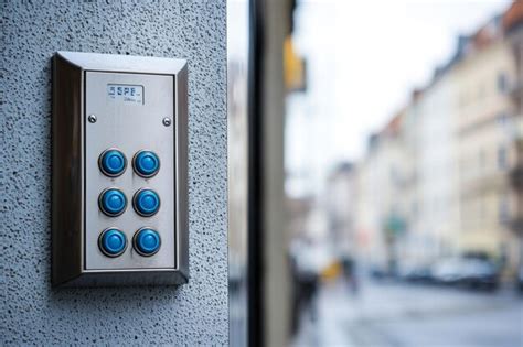 This Is A Closeup Of A Security Code Device With Numbered Buttons