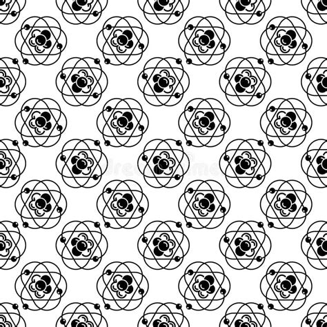 Atom Molecule Pattern Seamless Vector Stock Illustration Illustration Of Diagram Structure
