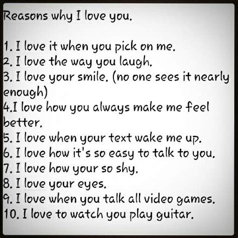 10 Reasons Why I Love You