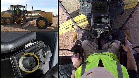 John Deere Motor Grader Left Dual Joystick Controls Tutorial YouTube