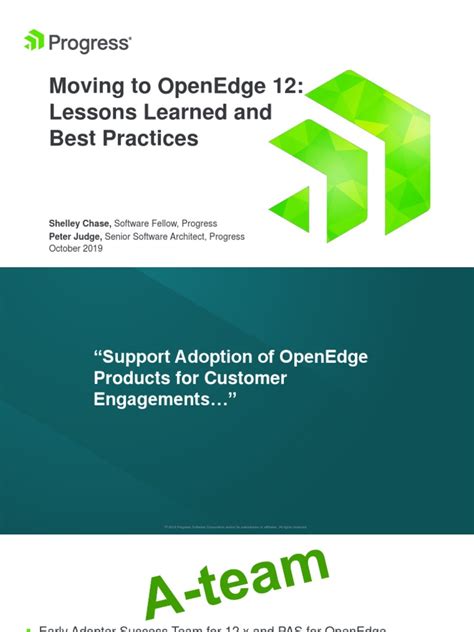 Moving To Openedge 12 Lessons Learned Pdf Mobile App Application Server