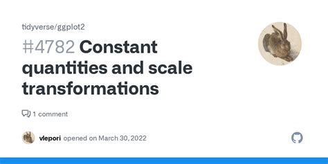 Constant Quantities And Scale Transformations · Issue 4782 · Tidyverse