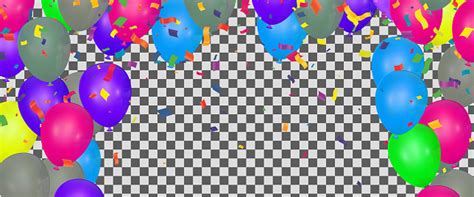 풍선 다양한 색상과 색종이 소매 쇼핑 또는 블랙 프라이데이 프로모션을위한 그랜드 오프닝 행사는 화려한 공기 풍선과 화환이있는