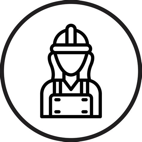 Lady Worker Vector Icon Style 22741943 Vector Art At Vecteezy