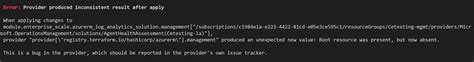 Log Analytics Solution Provider Error Issue Azure Terraform Azurerm Caf Enterprise