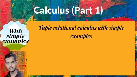 Db20 Tuple Relational Calculus With Simple Examples Youtube