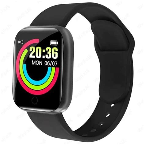 Relogio Smartwatch Inteligente Android Ios D20 Bluetooth Recebe Notificações Na Tela Preto