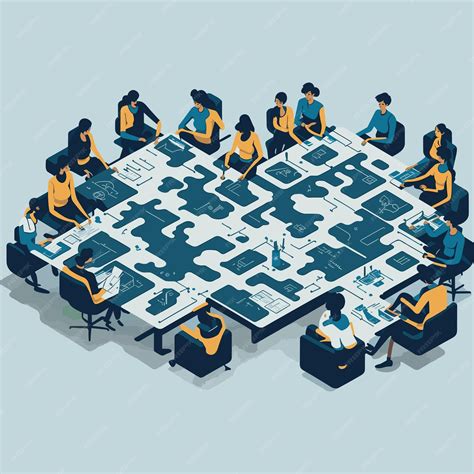 Premium Vector Brainstorming Finding A Solution The Team Discusses