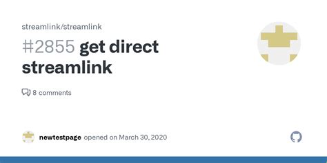 Get Direct Streamlink · Issue 2855 · Streamlinkstreamlink · Github