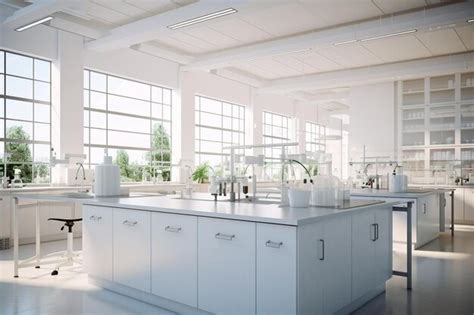 Science Lab Room D Render Premium Ai Generated Image