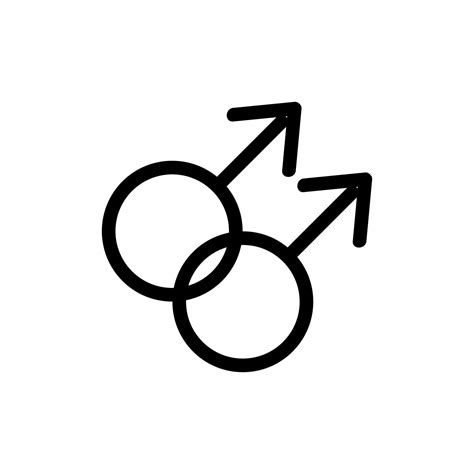 Same Sex Marriage Icon Vector Isolated Contour Symbol Illustration 9976782 Vector Art At Vecteezy