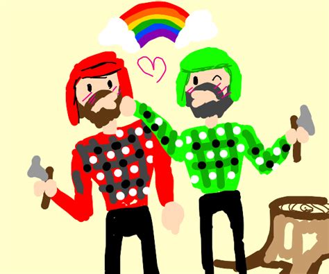 Gay Lumberjack Drawception