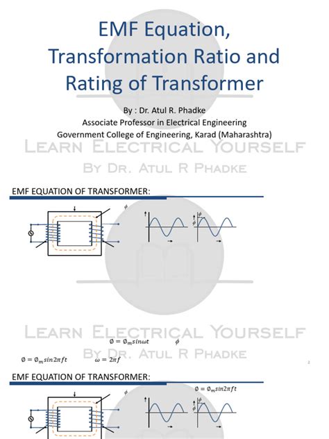 2 Emf Equation And Transformation Ratio Pdf Pdf