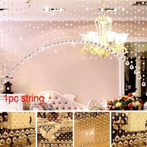 Crystals Glass Beads String Curtain Window Diy Wal Grandado