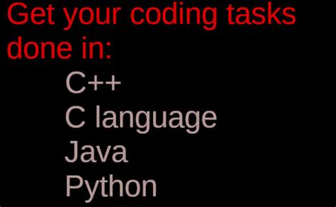 do your assignments and mini projects in c cpp java and python by tehreemqasim fiverr