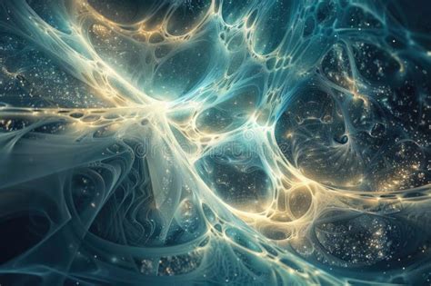 A Computer Generated Abstract Composition Showcasing A Mesmerizing Swirl Of Blue And Yellow