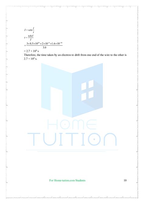 NCERT Solutions For Class Physics Chapter Current Electricity