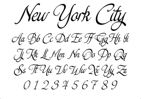 Best 11 New York City Font Handwritten Font Cricut Font Goodnotes