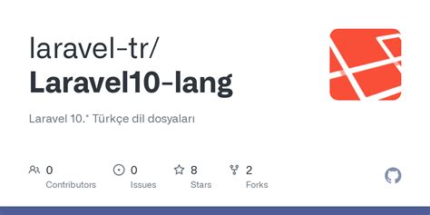 Github Laravel Tr Laravel Lang Laravel T Rk E Dil Dosyalar