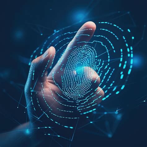 Premium Photo Authentication Login Or Cybersecurity Fingerprint And