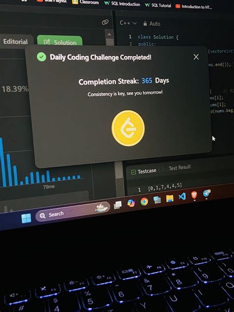 Biswarup Acharjya On Linkedin 365daysofcoding Leetcode Consistency