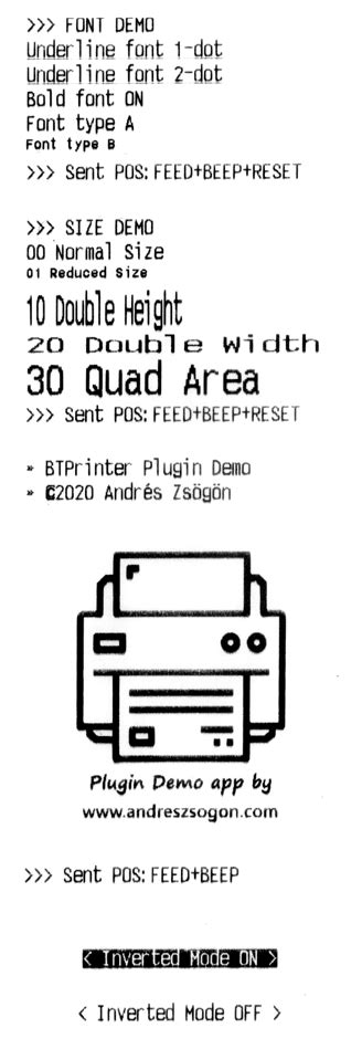 Cordova Bluetooth Printer Plugin Demo Andres Zsogon