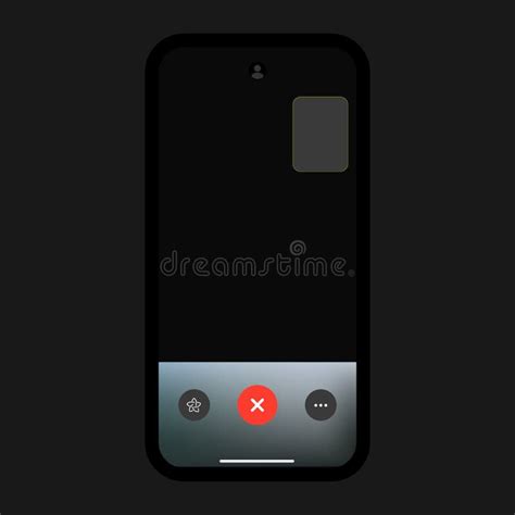 Video Call Mobile Interface Concept Camera Ui Template Stock Vector Illustration Of Smart