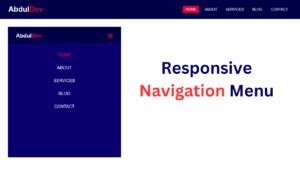 Fully Responsive Navigation Menu Using HTML And CSS